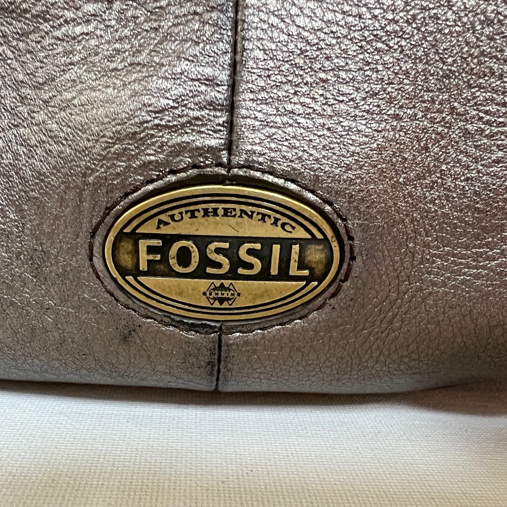 Fossil Explorer Metallic Leather Hobo Zb5503 Gunmetal… - Gem